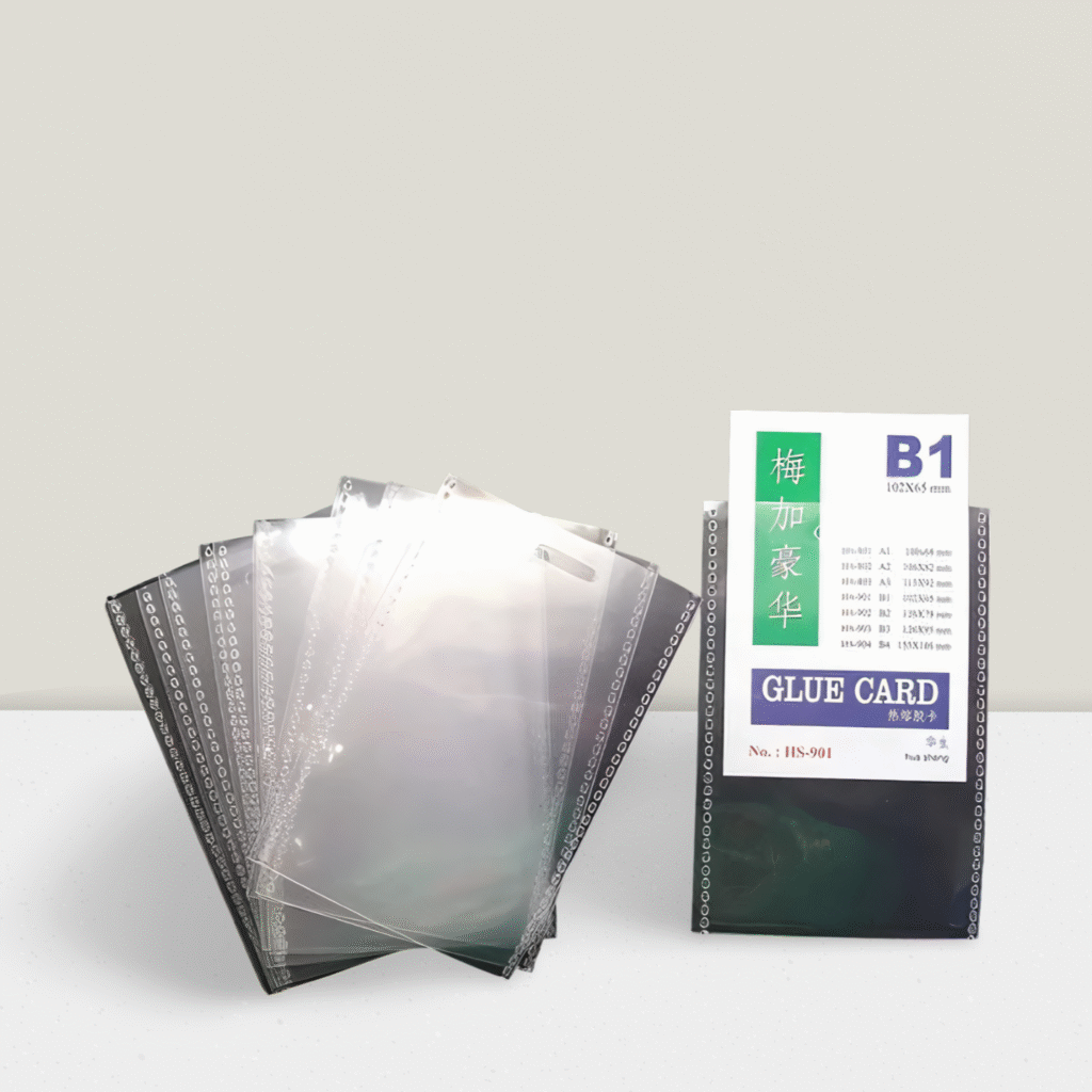 * Transparent Plastic Card Holder B1 - Clear ID Badge Protector - AR Ople